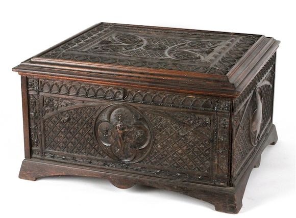 Bonhams : A Regina disc musical box case, the 'Rococo' style,