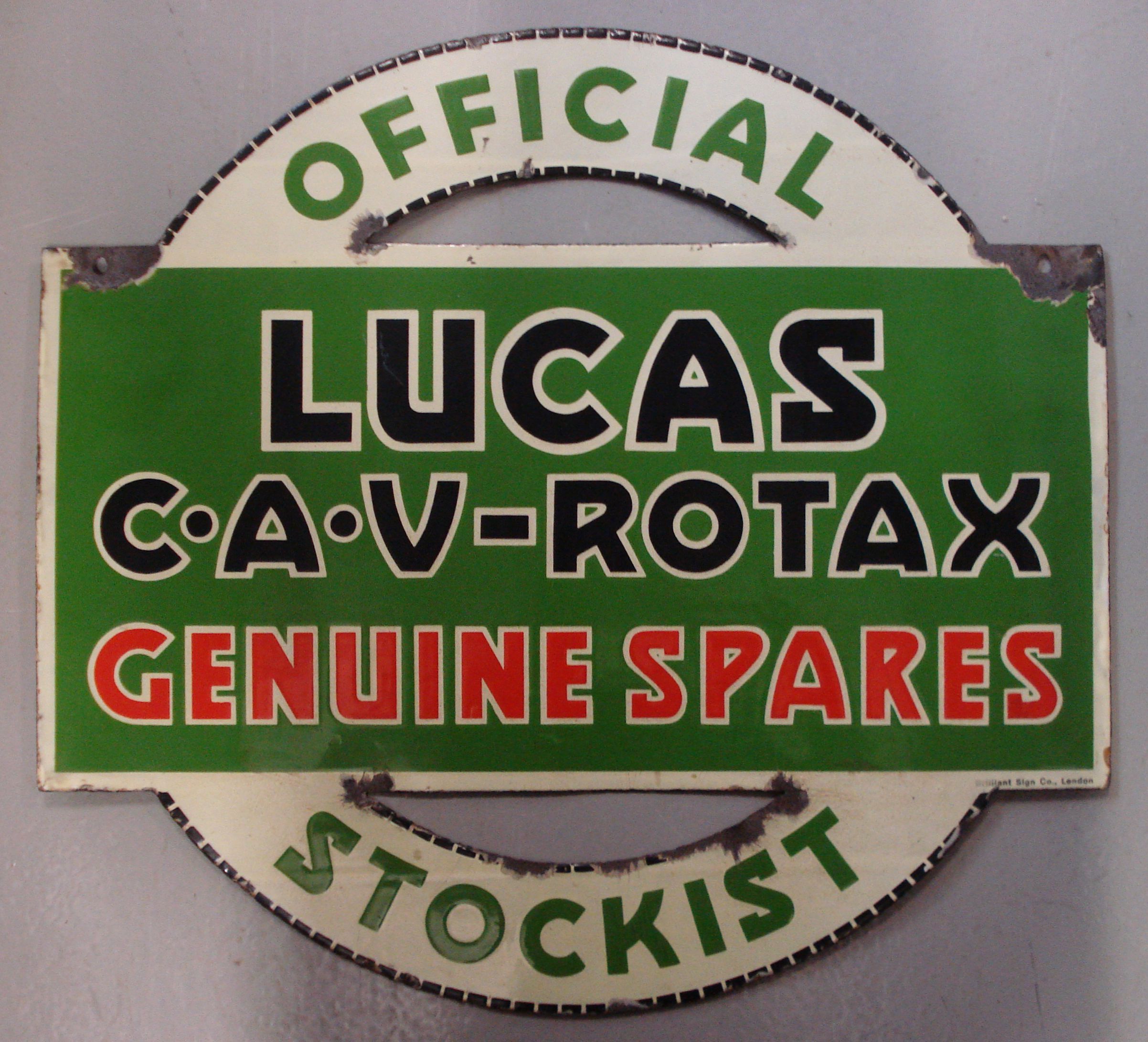 Bonhams Cars : A good 'Lucas CAV-Rotax Genuine Spares - Official ...