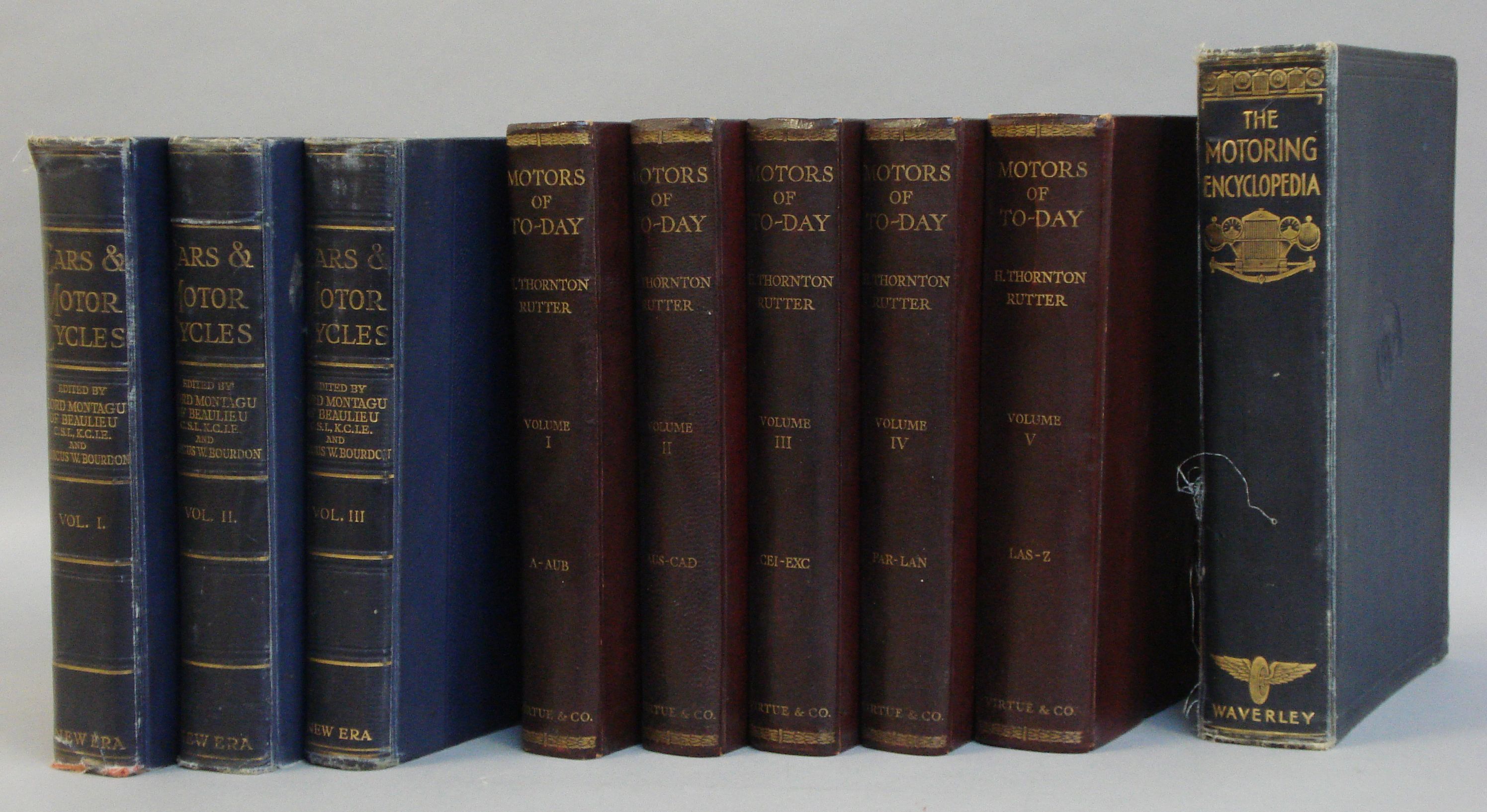 Bonhams Cars : H. Thornton Rutter: Motors of Today; Volumes 1-5,