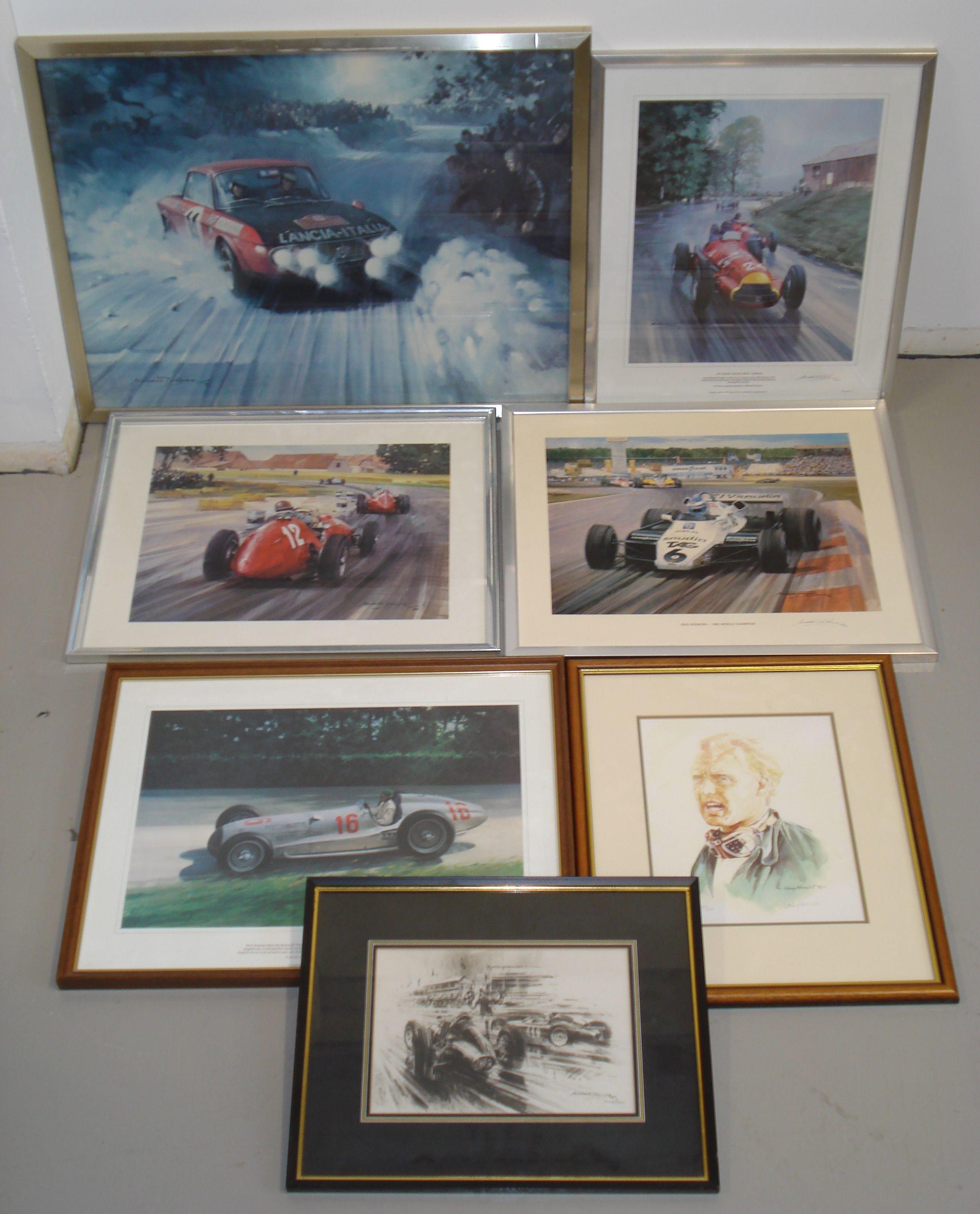 Bonhams Cars Assorted Motoring Prints