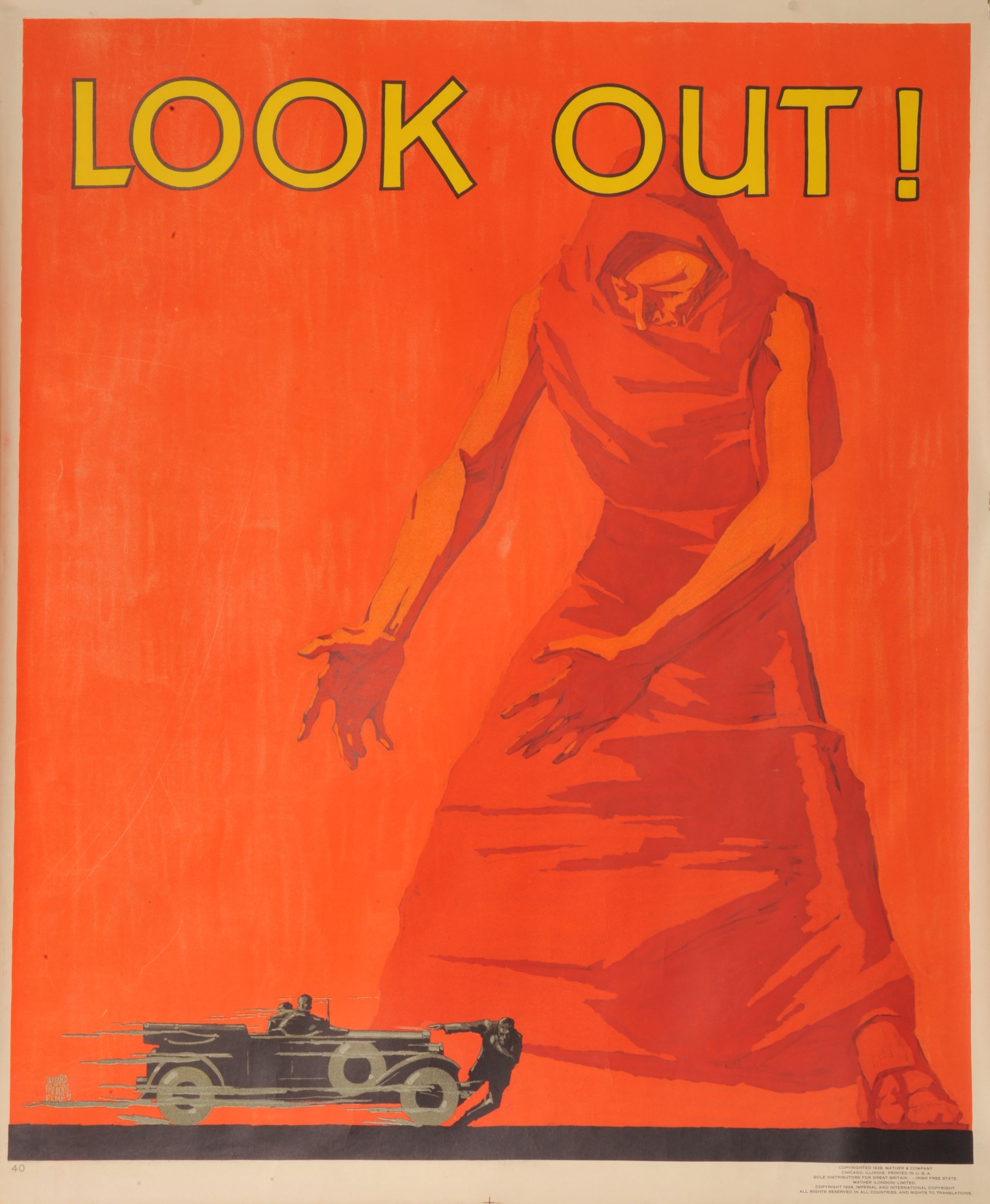 Affiche « Look Out » (Attention ! ), 1929, - auctions & price archive