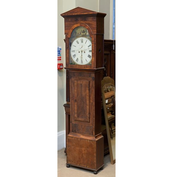 Bonhams : A mahogany longcase clock by Hugh Miller of Stewarton