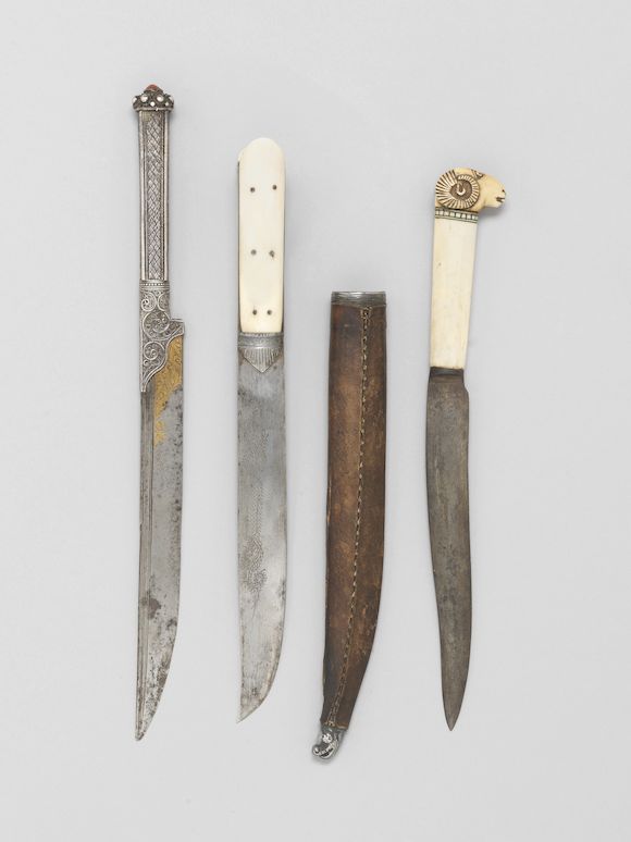 Bonhams : A group of three Daggers India and the Balkans, 19th Century(4)