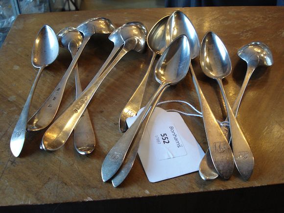 Bonhams : Six tablespoons Six with maker's mark of RK; for Robert Keay ...