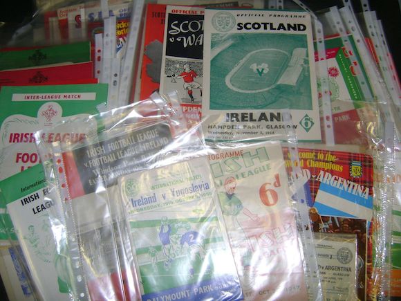 Bonhams : A collection of 1940's/50's Scottish/Irish International ...