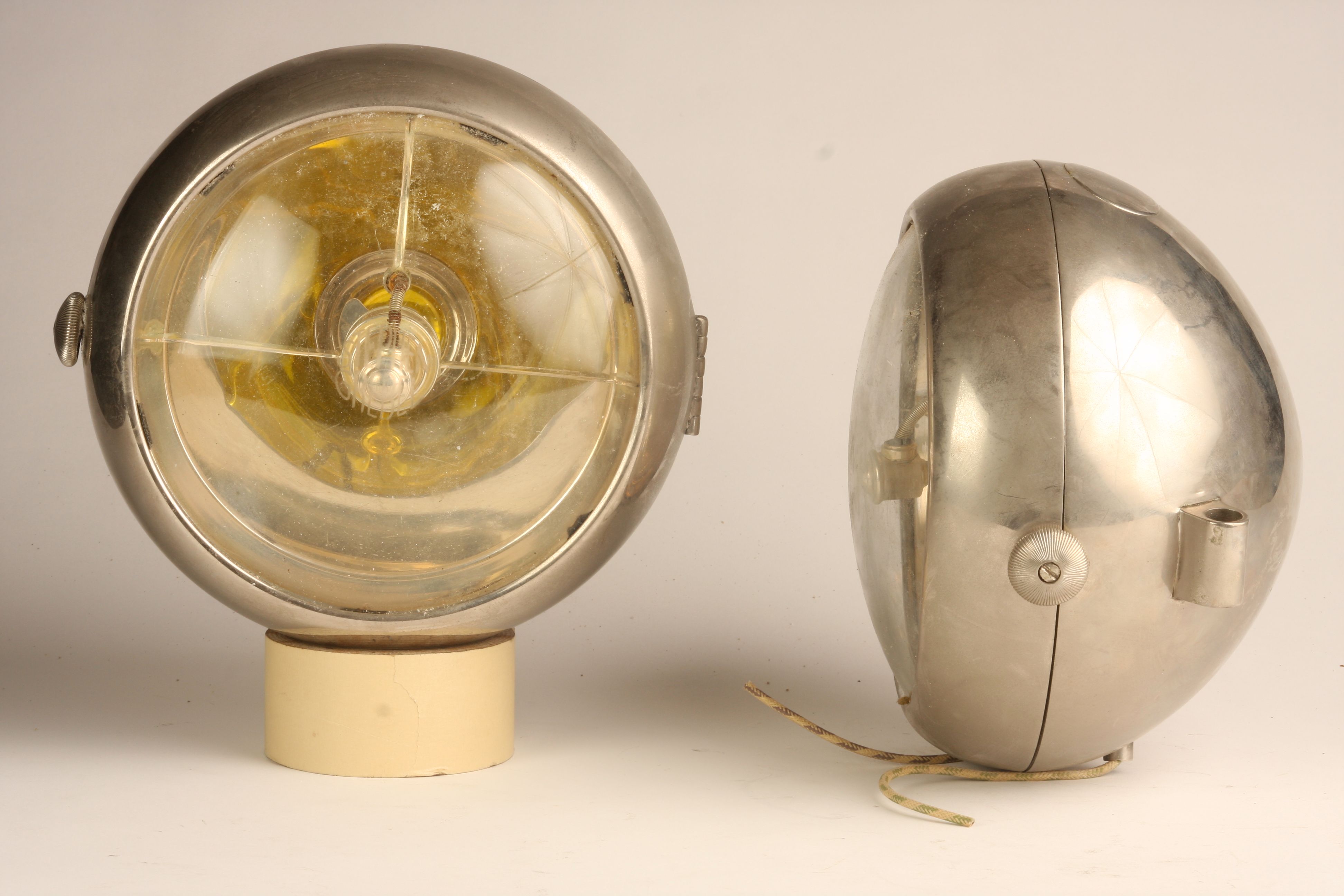 Bonhams Cars : A pair of Stephen Grebel headlamps,