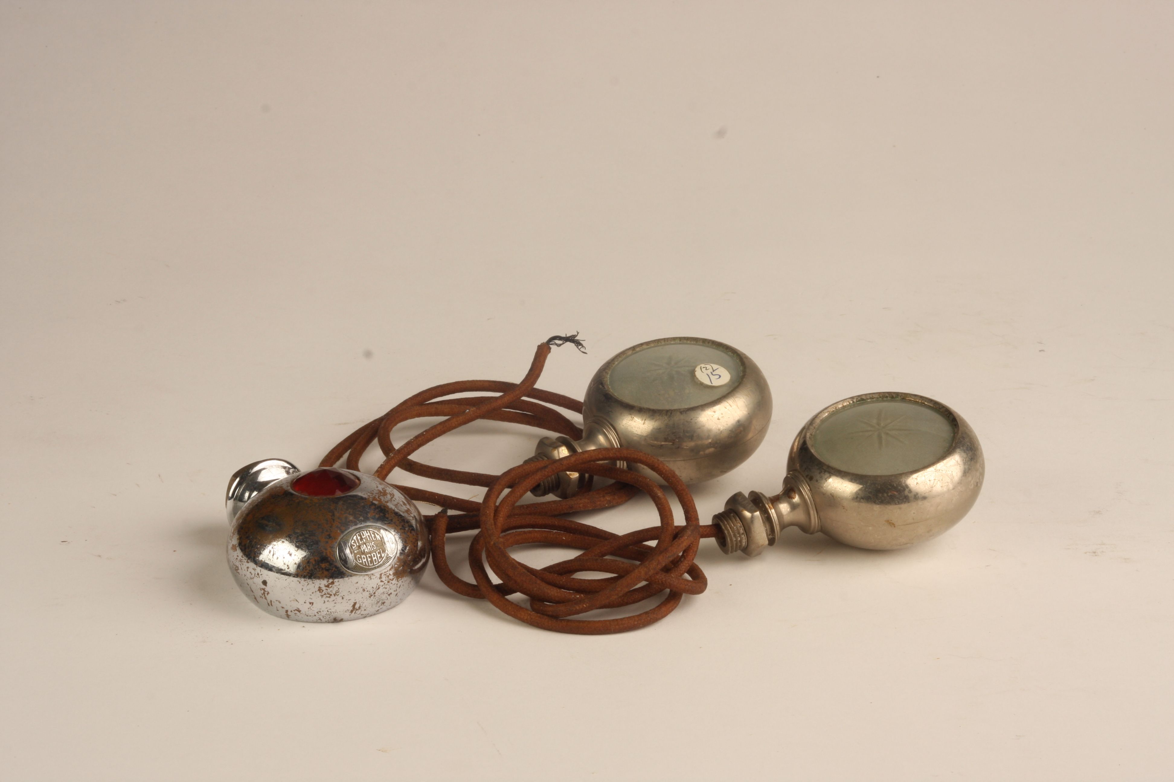 Bonhams Cars : A pair of small Stephen Grebel sidelights,