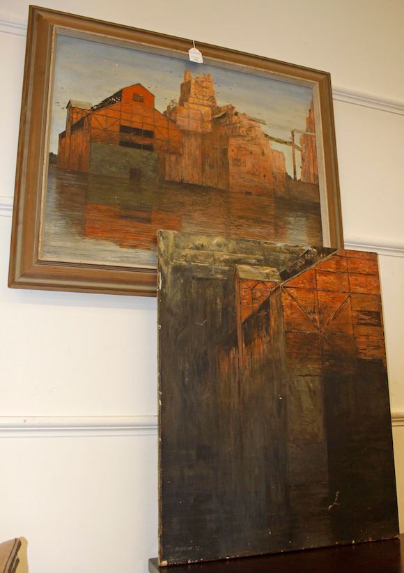 Bonhams : Jan Spiridion, 20th Century Wharfe at Dawn