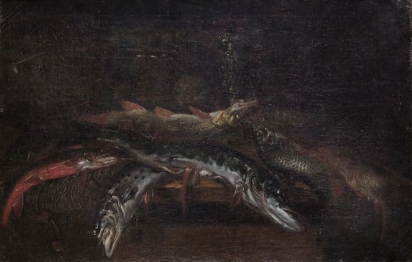 Bonhams : Dutch School, circa 1700 A sturgeon, a red mullet and other ...