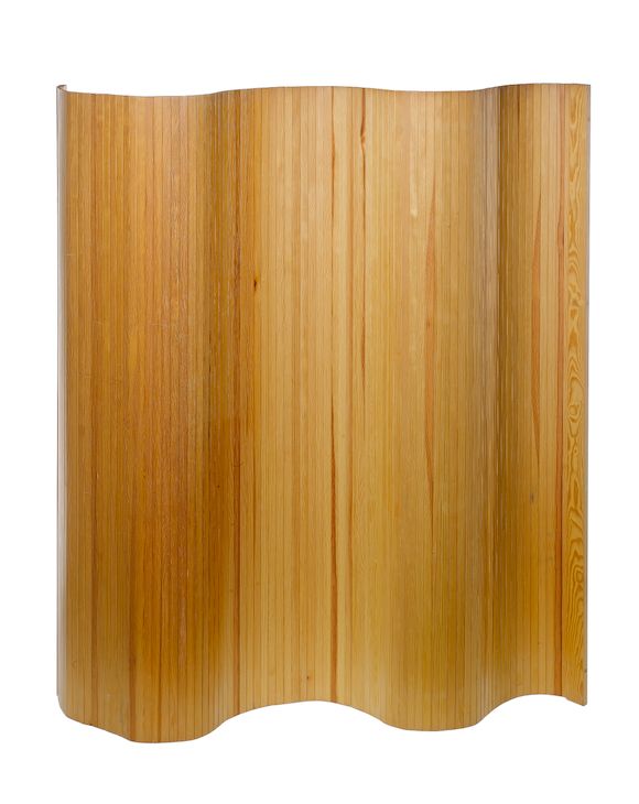 Bonhams : Alvar Aalto for Artek, a pine folding 'Screen 100', designed ...