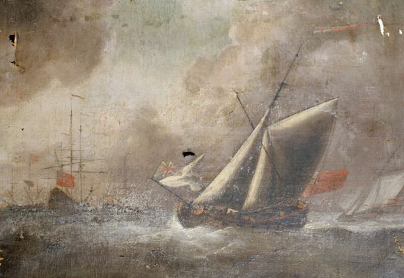Bonhams : Circle of Peter Monamy (British, 1681-1749) Marine scene