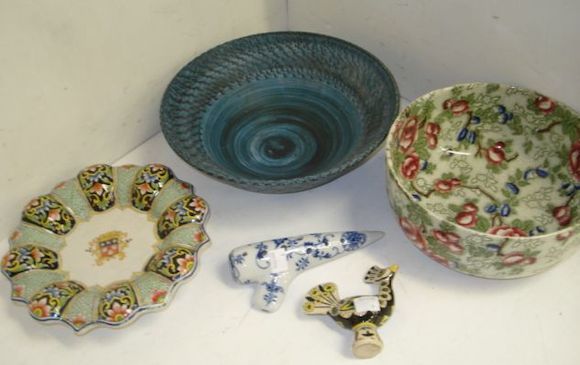 Bonhams : A Rouen Faience dish, with segmented everted rim, Albion ...