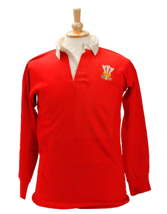 Bonhams 1977 Jpr Williams Match Worn Wales Shirt