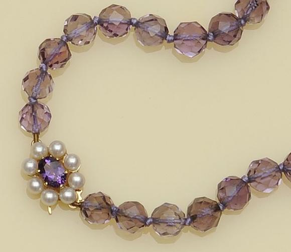 Bonhams An Amethyst Bead Necklace