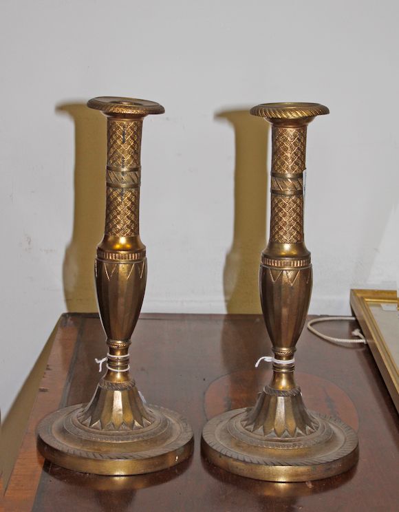 Bonhams : A pair of late 19th / early 20th Century French gilt metal ...