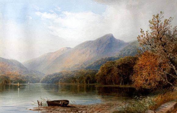 Bonhams : Cornelius Pearson (British, 1805-1891) 'Scene in Derwentwater ...