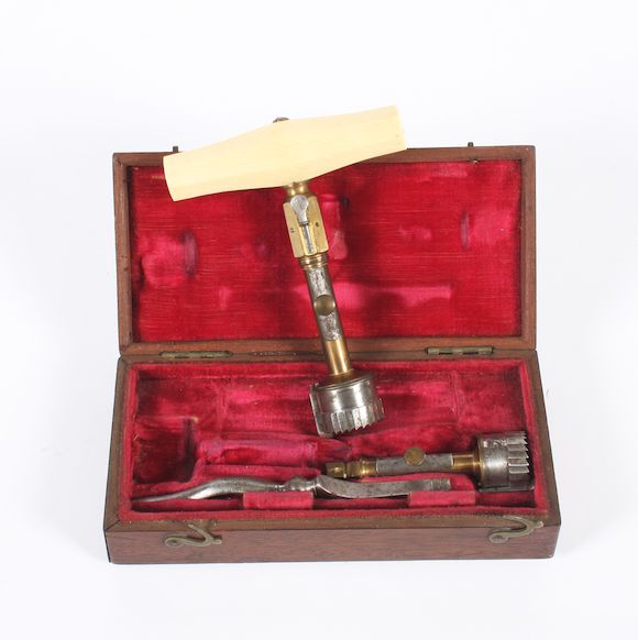 Bonhams : An early 19th century trepanning set