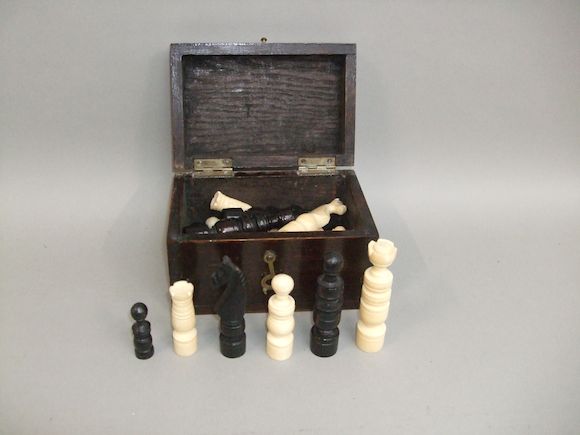 Bonhams : A Régence Pattern ivory chess set French or French Colonial ...