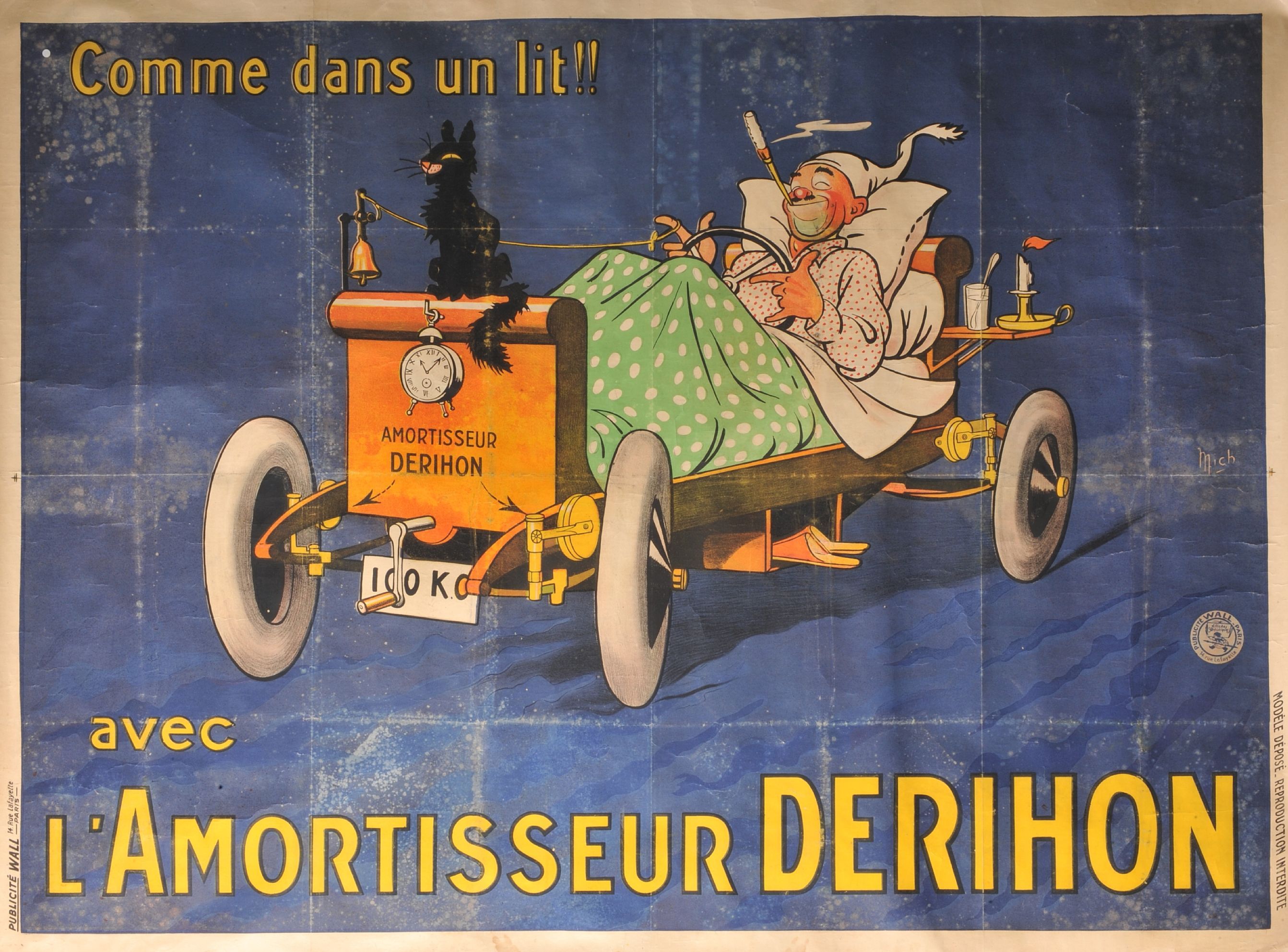 Bonhams Cars : A Derihon shock absorbers poster,