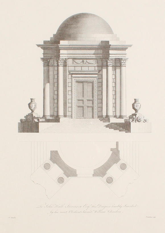 Bonhams : After William Chambers Study of classical architecture