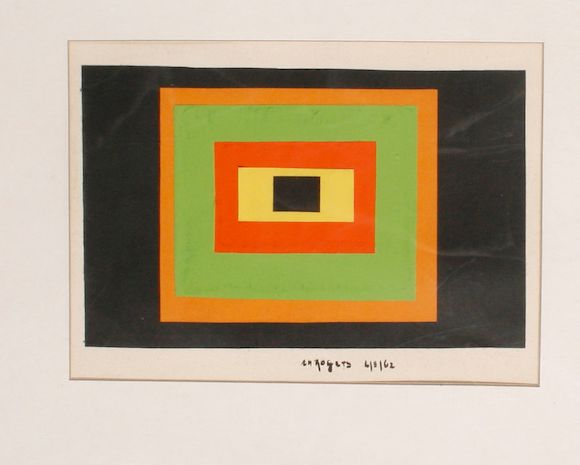 Bonhams : Edwin M. Rogers Abstract with geometric shapes