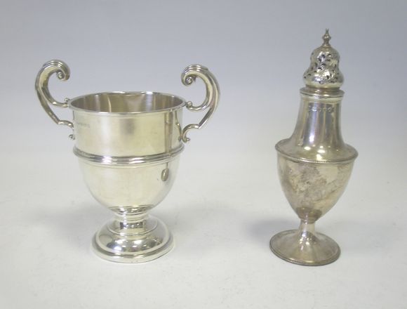 Bonhams : A George III silver sugar caster, makers mark rubbed, London ...