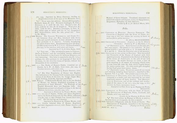 Bonhams : SALE CATALOGUE - RICHARD HEBER Biblioteca Heberiana ...