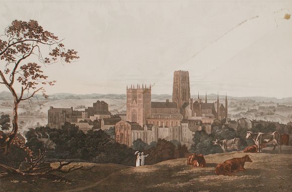 Bonhams : After George Fennel Robson View of Durham Cathedral and Castle