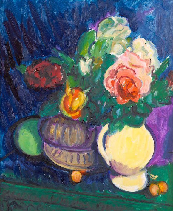 Bonhams : Sir Matthew Smith (British, 1879-1959) Still life with ...