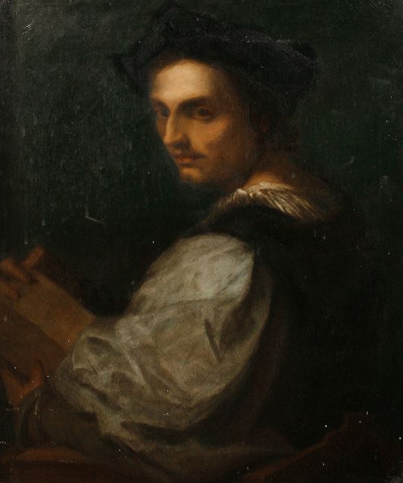 Bonhams : After Andrea del Sarto Portrait of a young man