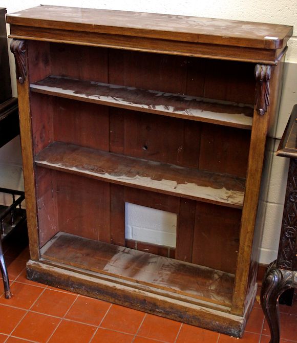 Bonhams : A Victorian mahogany dwarf open bookcase,