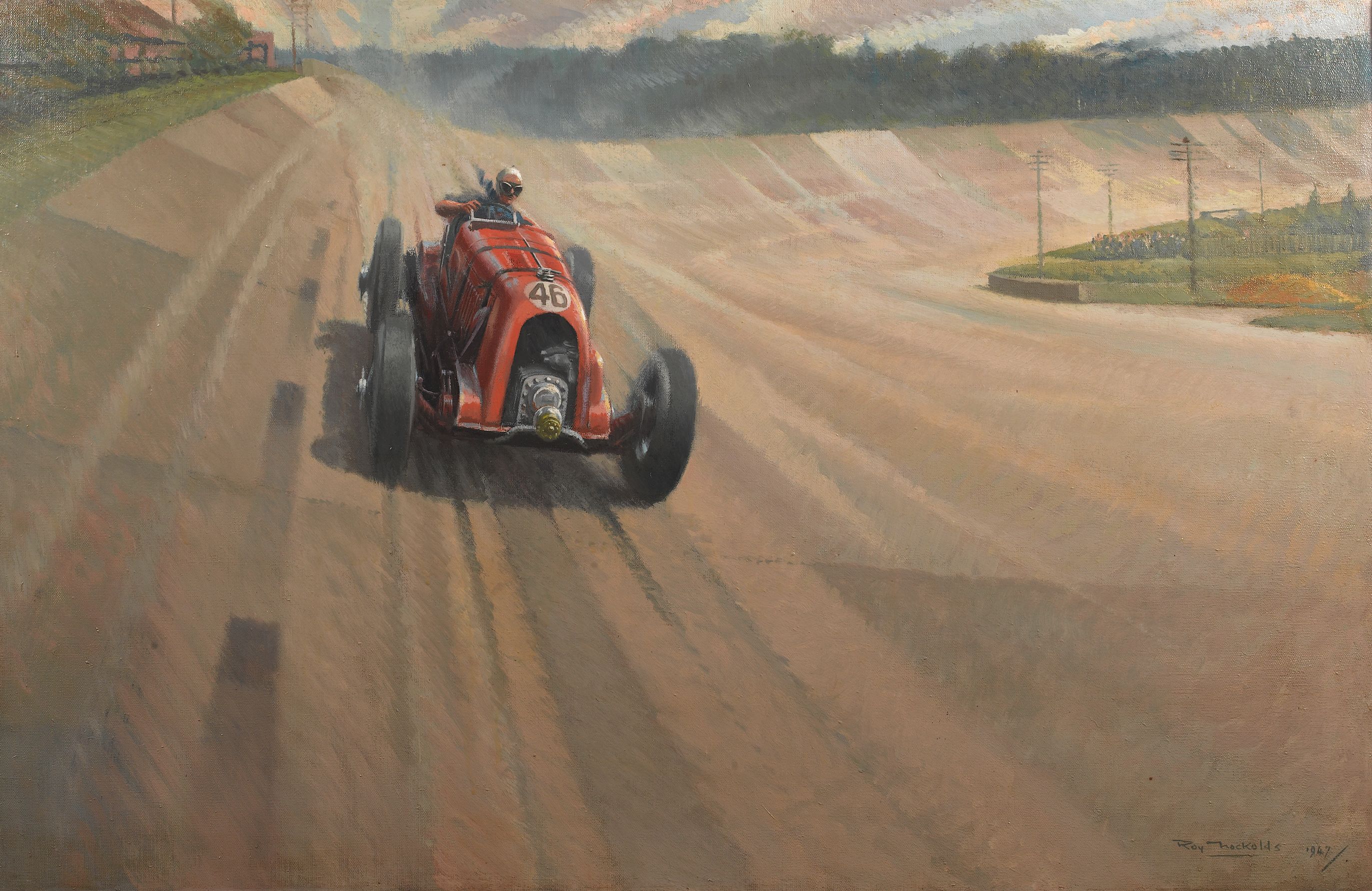 Bonhams Cars : Roy Nockolds, 'Birkin's Blower Bentley on Brooklands ...