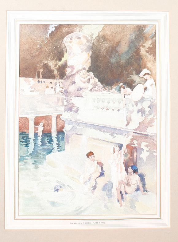 Bonhams : Manner of Sir William Russell Flint R.A., P.R.W.S. Ladies Bathing