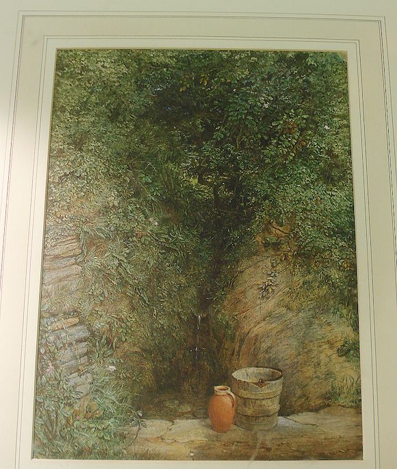 Bonhams : Joseph L Williams (British 1834-1874) A spring by the wayside ...