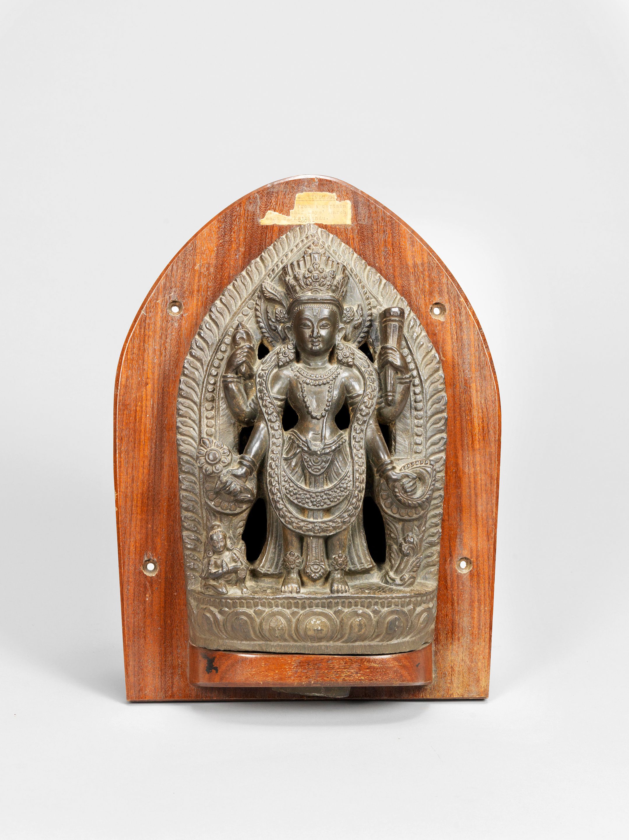 Bonhams : A black chlorite sculpture of a Bodhisattva Nepal, 16th-17th ...
