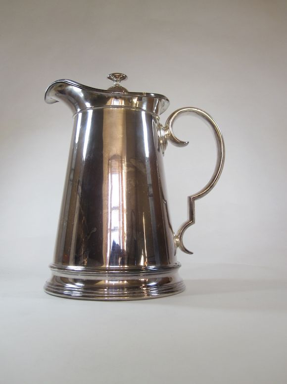 Bonhams : A large plated water jug