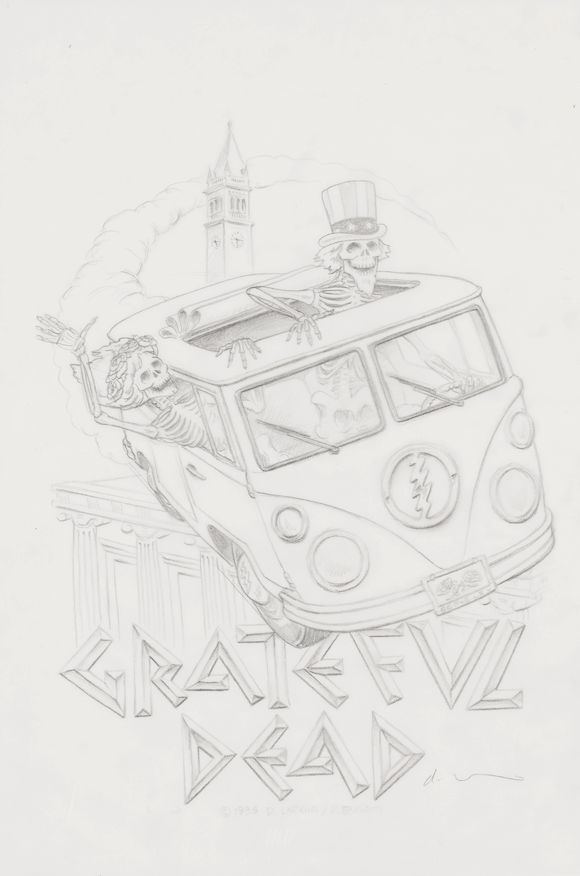 Bonhams : Dennis Larkins Grateful Dead at the Greek Theatre, University ...