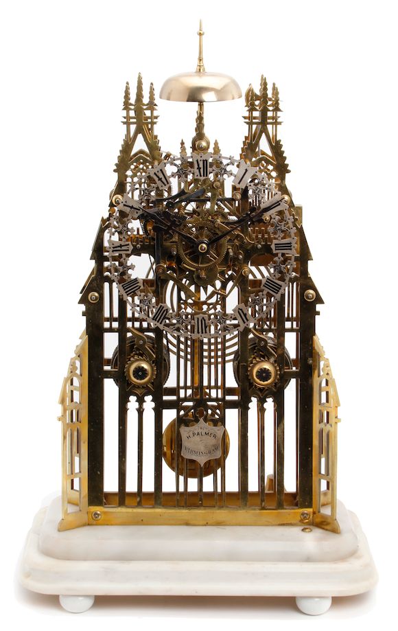 Bonhams : A good mid 19th Century brass-framed twin-fusee "York Minster ...