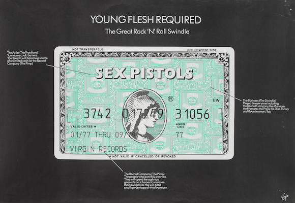 Bonhams Sex Pistols A Promotional Poster For The Great Rock N Roll