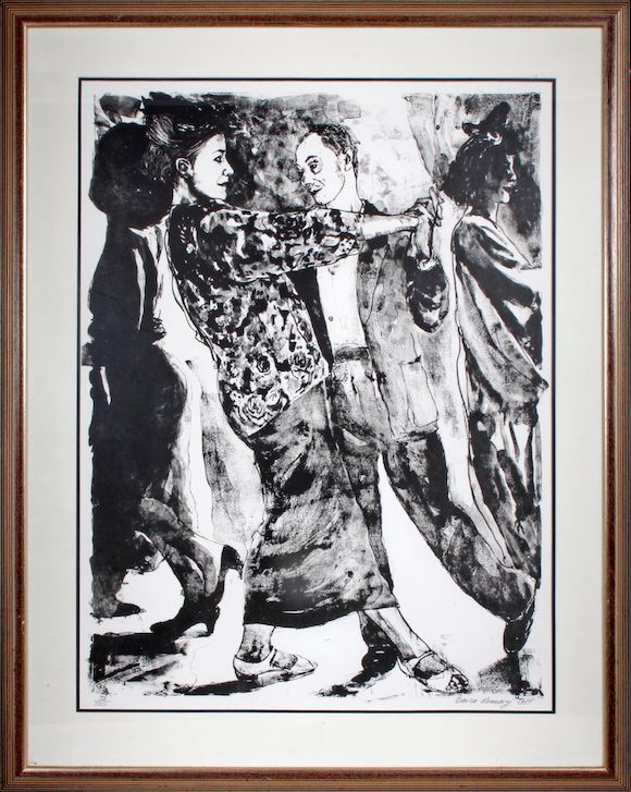 Bonhams : David Remfry (British, born 1942) Figures dancing