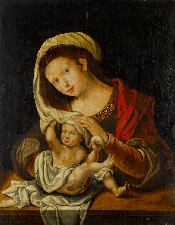 Bonhams : Circle of Pieter Coecke van Aelst the Elder (Aelst 1502-1550 Brussels) The Madonna and ...