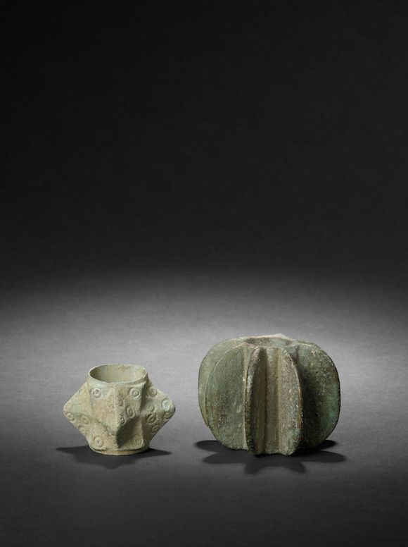Bonhams : A Celtic bronze mace head and a Luristan bronze mace head, 2