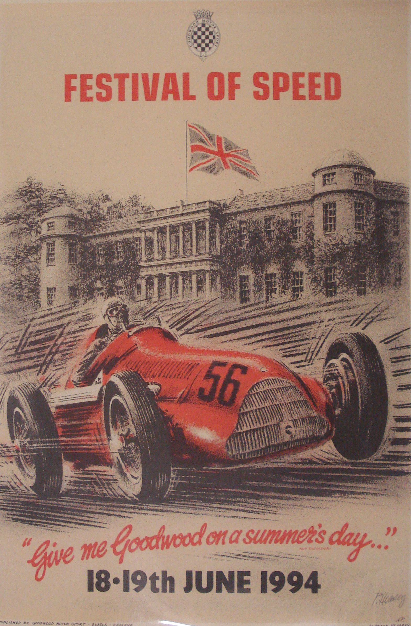 Bonhams Cars : Sixteen motorsport posters, British,