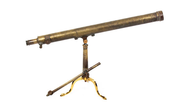 Bonhams A Mid 19th Century Mahogany Cased Brass 3 Inch Single Draw