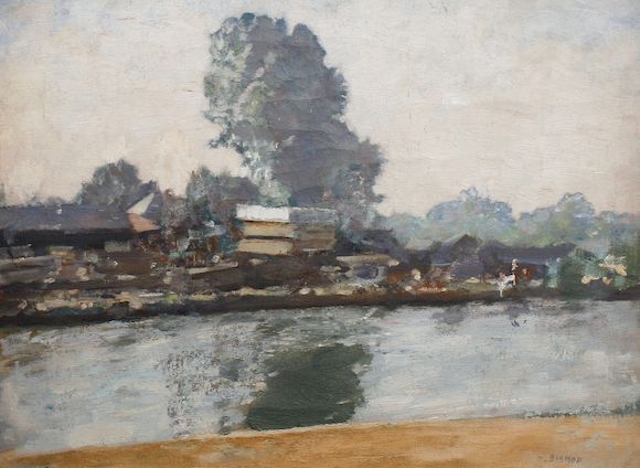 Bonhams : Henry Bishop (British, 1868-1939) The Thames at Henley
