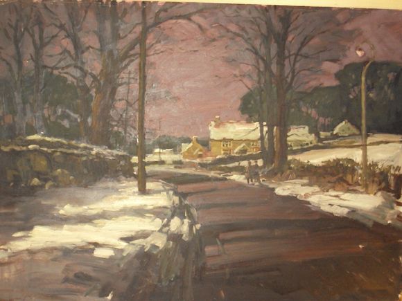 Bonhams : William Selby (British, born 1933) 'Ledston under Snow'