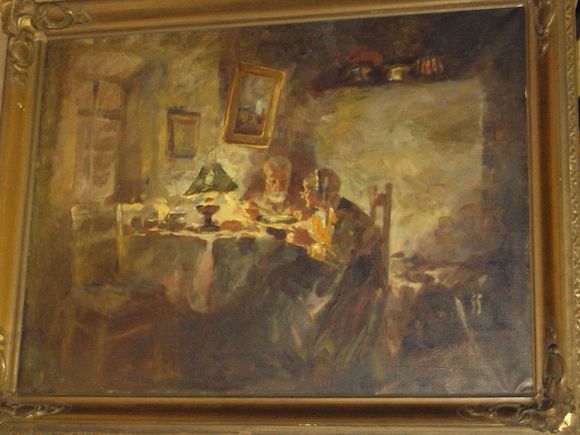 Bonhams : Antal (Anton) Peczely (Hungarian, b.1891) Elderley couple ...