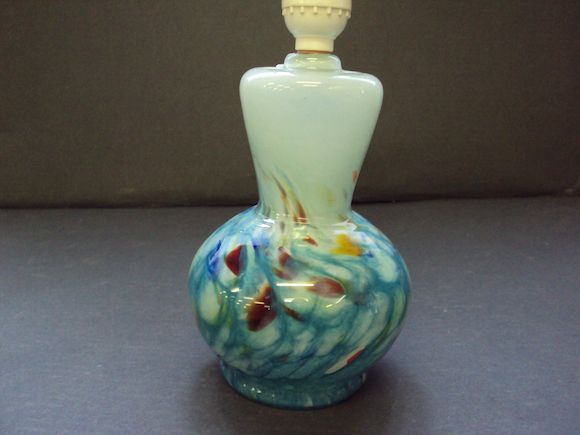 Bonhams : A Monart glass lamp