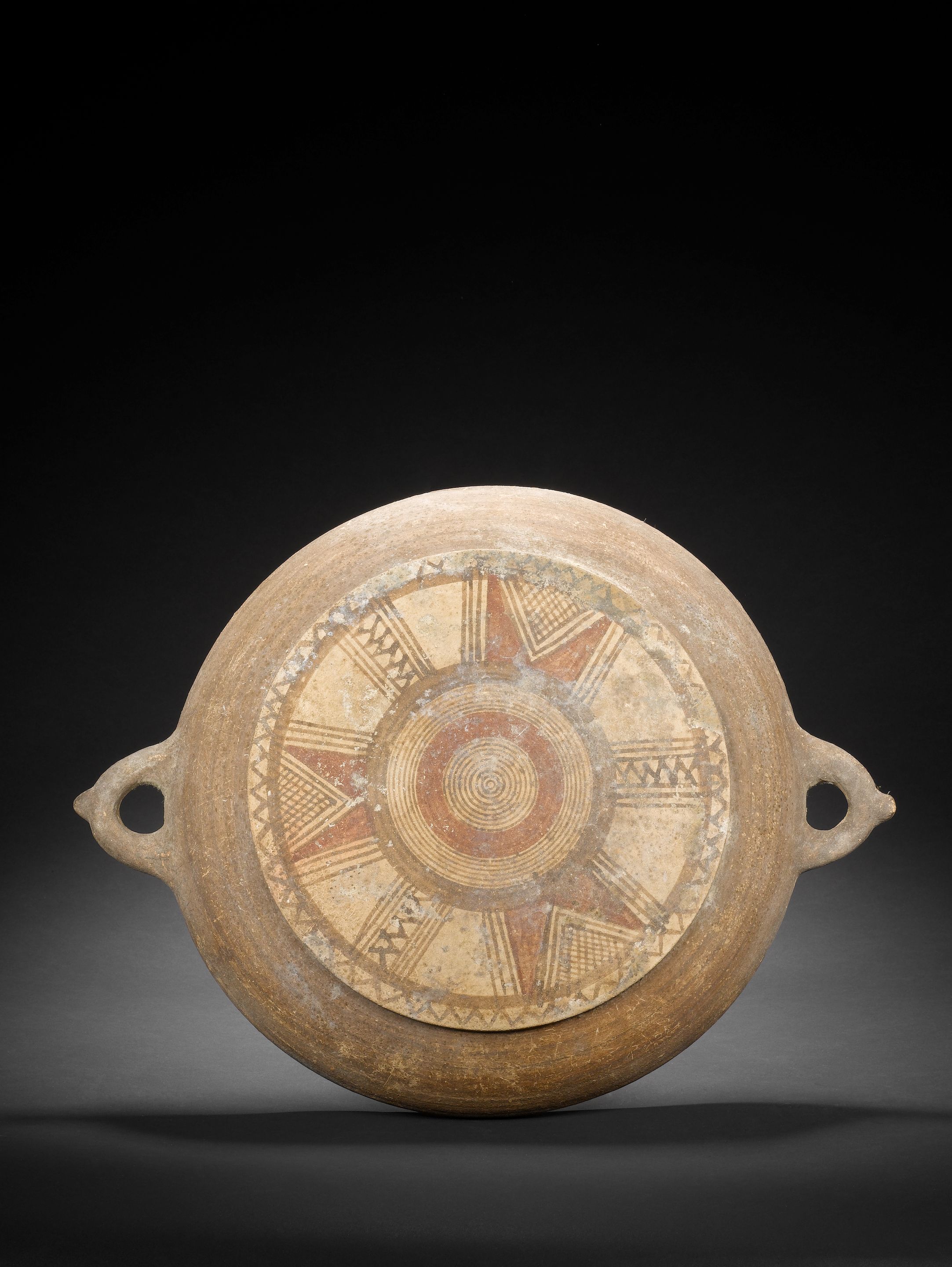 Bonhams : A large Cypriot bichrome ware dish
