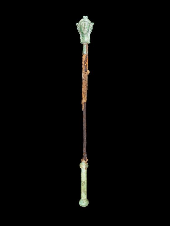 Bonhams : A Parthian bronze and iron sceptre